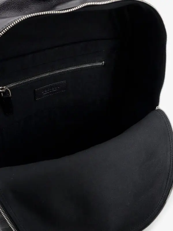 Orciani Leather Backpack With Logo