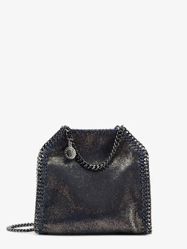Stella McCartney Falabella Tiny Shiny Shaggy Deer Crossbody Bag - Blue