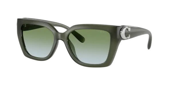 COACH Cat Eye Sunglasses - Moss Aqua Gradient
