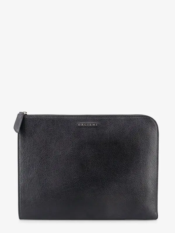 Orciani Lagoon Leather Briefcase