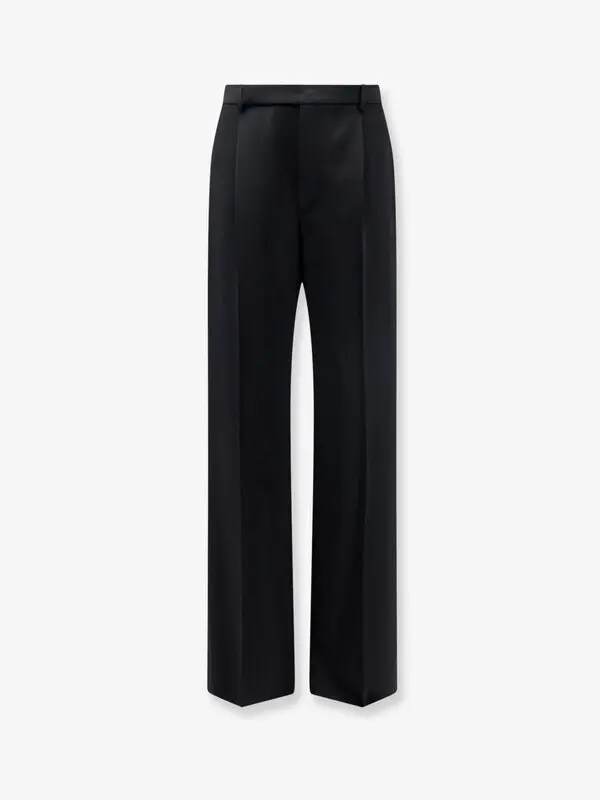 Saint Laurent Fluid Tailored Wool Trousers