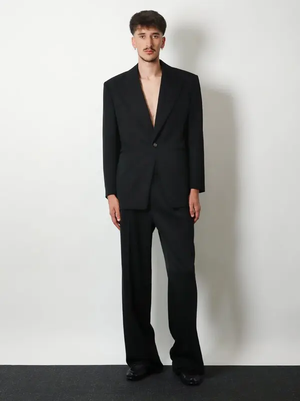 Saint Laurent Fluid Tailored Wool Trousers