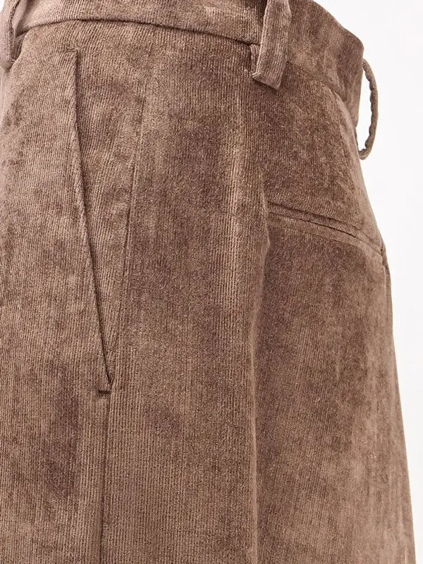Brunello Cucinelli Velvet Flared Skirt With Monili Detail