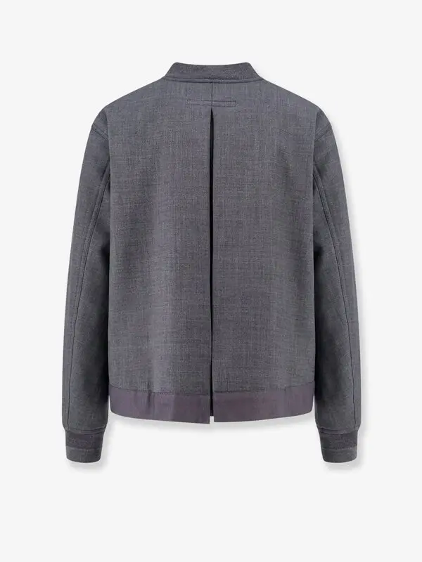 SEMICOUTURE Virgin Wool Blend Bomber Jacket