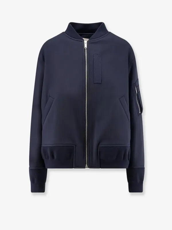 SEMICOUTURE Virgin Wool Blend Bomber Jacket