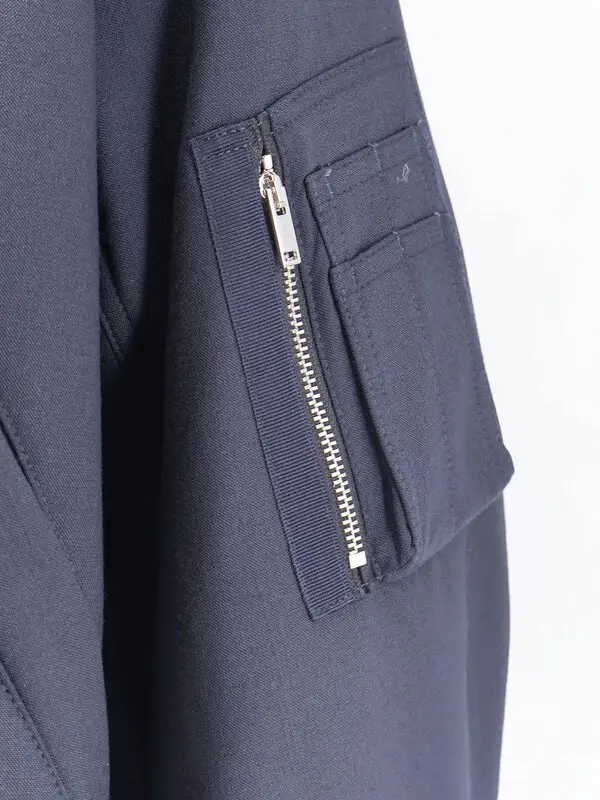 SEMICOUTURE Virgin Wool Blend Bomber Jacket