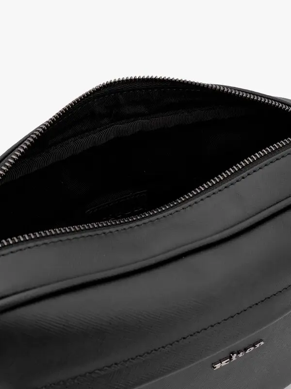 Kiton Leather Clutch With Logo