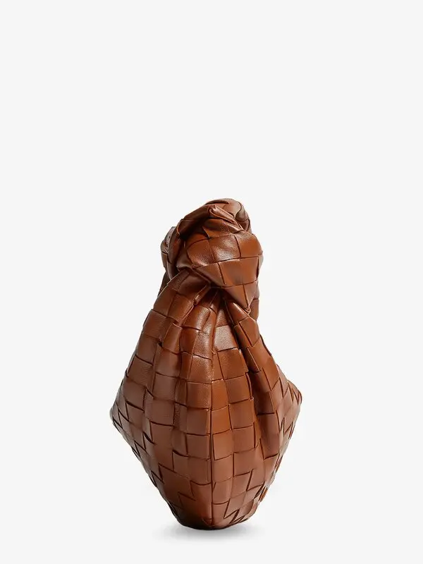 Bottega Veneta Mini Jodie Leather Handbag - Brown