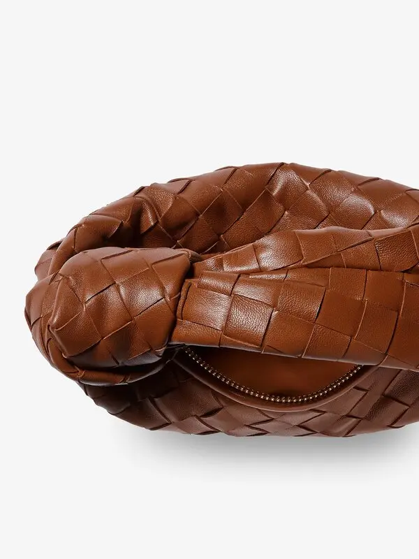 Bottega Veneta Mini Jodie Leather Handbag - Brown