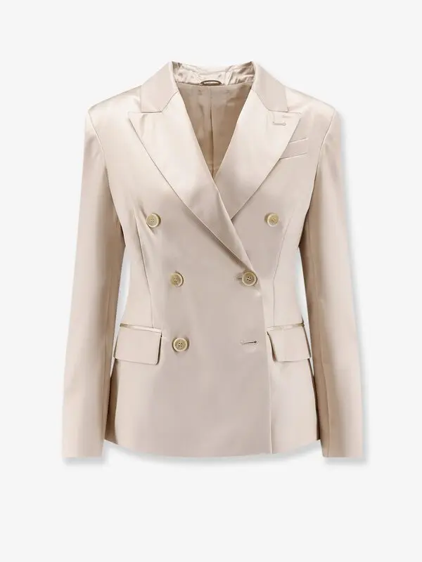 Brunello Cucinelli Doublebreasted Silk Blazer