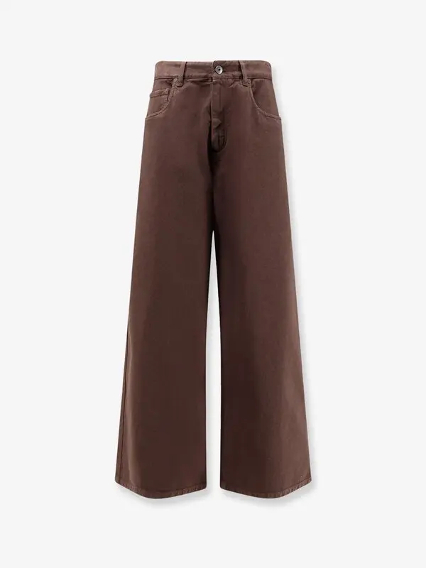 Brunello Cucinelli The Relaxed Boyfriend Jeansoft Barrel Leg - Brown