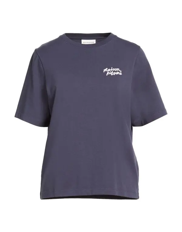 Maison Kitsuné Embroidered Logo Cotton T-shirt - Navy