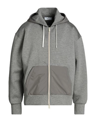 LARDINI Viscose And Elastane Zip-up Hooded Sweatshirt - Grey