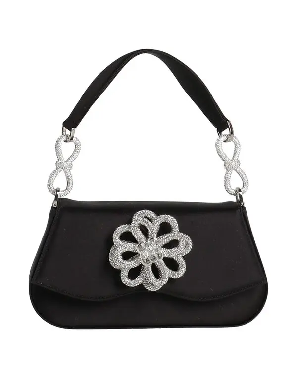 Mach & Mach Embellished Satin Baguette Bag