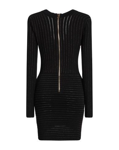 Balmain Striped Mini Dress - Black