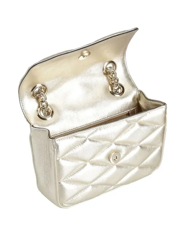JIMMY CHOO Quilted Leather Crossbody Bag With Crystals - Grey