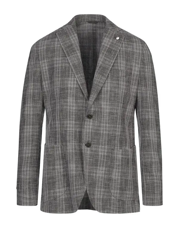 L.B.M. 1911 L. B.m. 1911 Blazer Dark Size Wool, Cotton, Polyamide, Linen