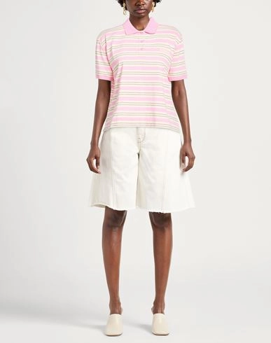 Max & Co. Striped Cotton Polo Shirt - Pink