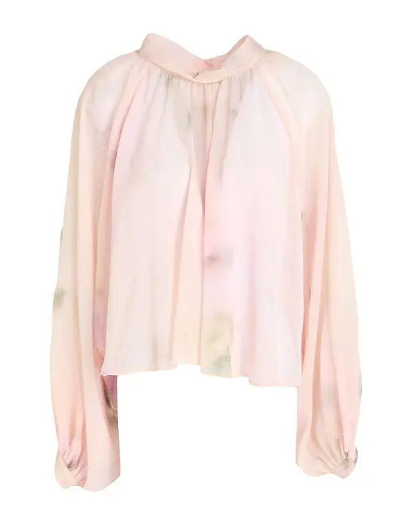 Max & Co. Multicolor Georgette Long Sleeve Top - Pink