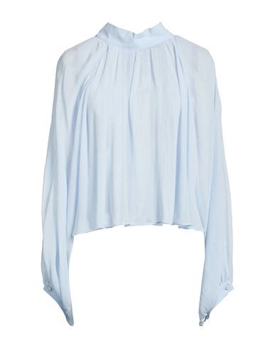 Max & Co. Long Sleeve Crepe Top - Sky Blue