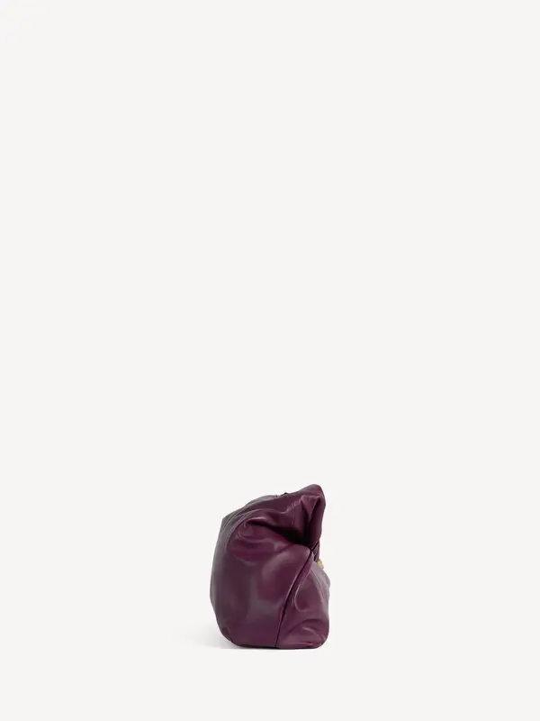 Balmain Dinner At 8 Medium Bag In Smooth Leather - Purple