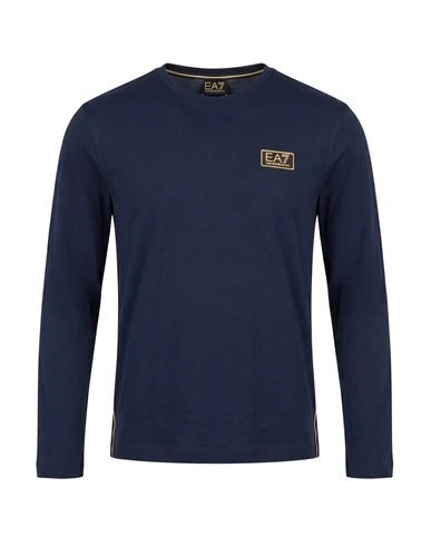 EA7 T-shirt Midnight Size Cotton - Blue