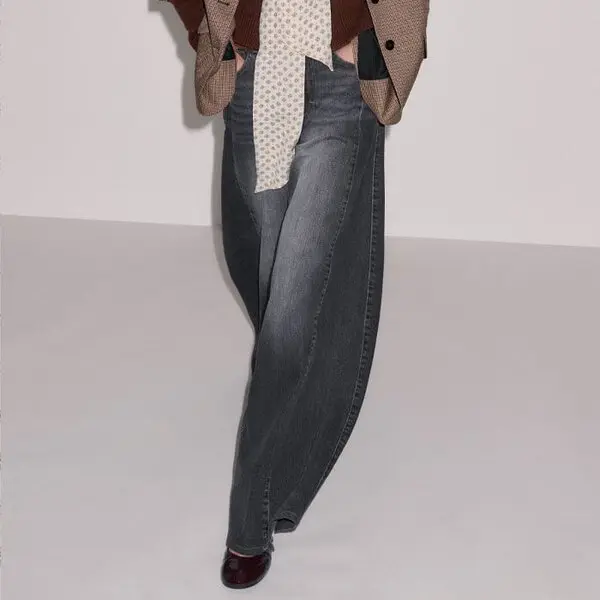 ME+EM Printed Silk Cotton Blouse With Tie Detail