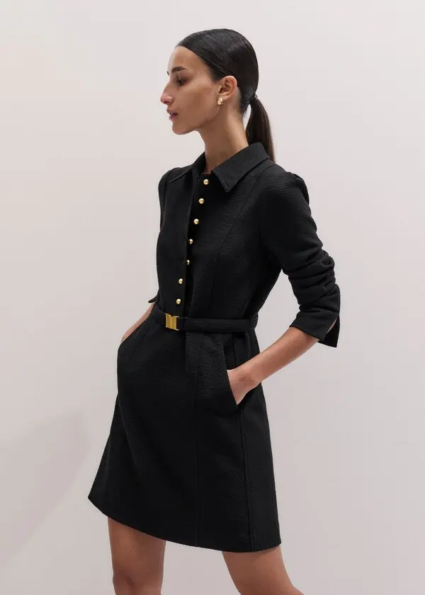 ME+EM Fit And Flare Mini Dress With Belt