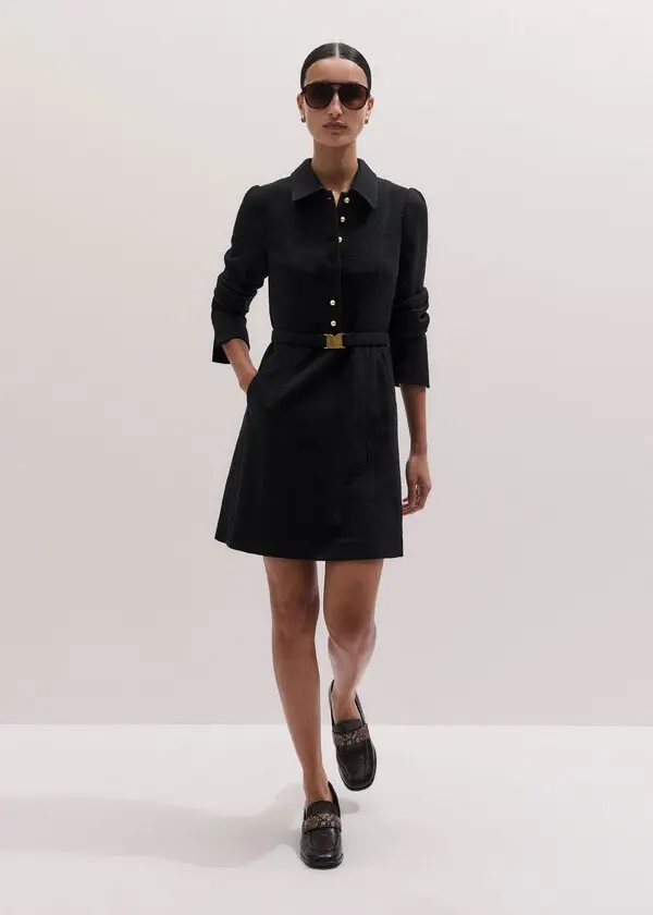 ME+EM Fit And Flare Mini Dress With Belt