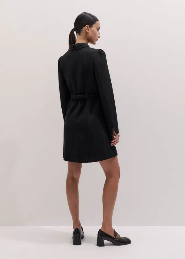 ME+EM Fit And Flare Mini Dress With Belt