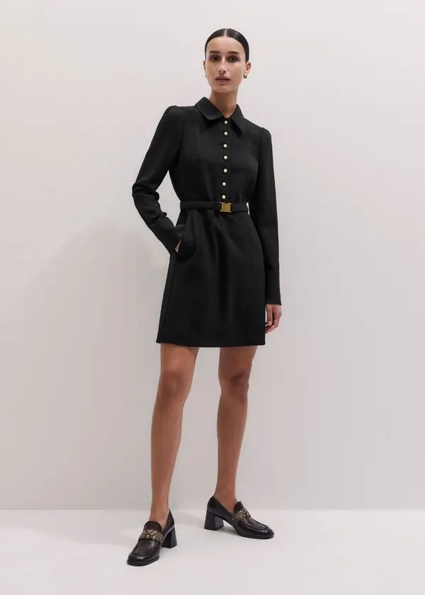ME+EM Fit And Flare Mini Dress With Belt