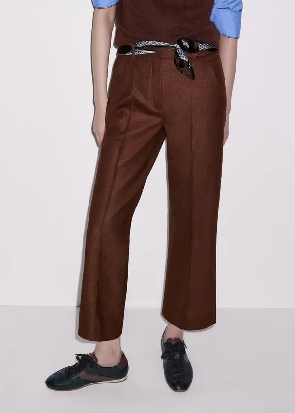 ME+EM Straight Crop Tailored Trousers