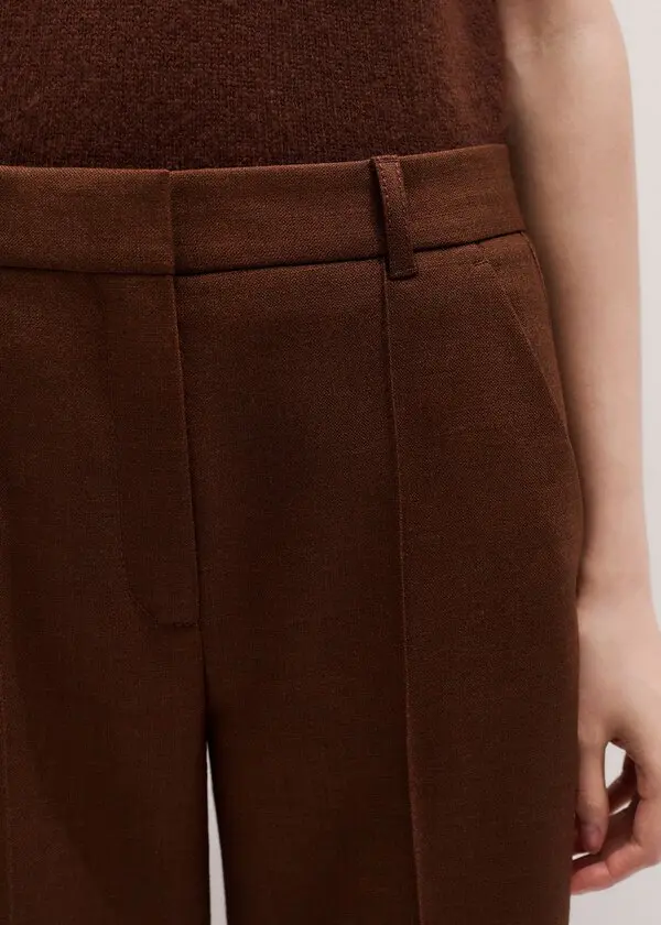 ME+EM Straight Crop Tailored Trousers