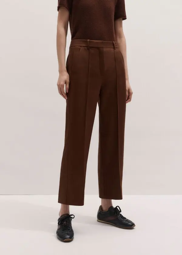 ME+EM Straight Crop Tailored Trousers