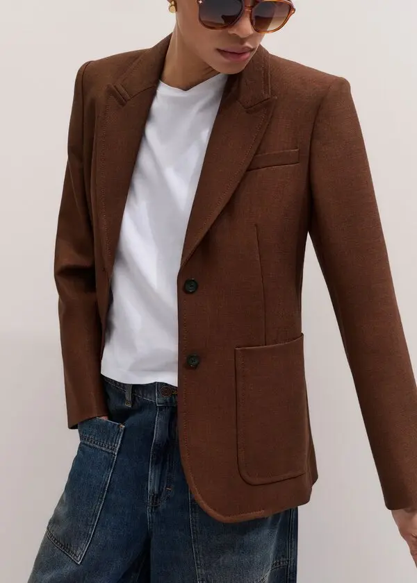 ME+EM Sharp Shoulder Contour Blazer