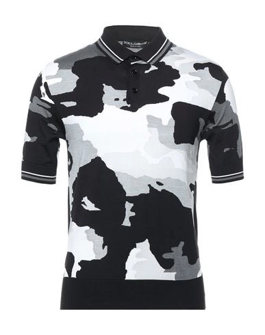 Dolce & Gabbana Polo Shirt Size Silk, Polyamide, Polyurethane - Black