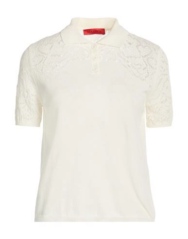 Max & Co. Lace Knit Polo Shirt - Ivory