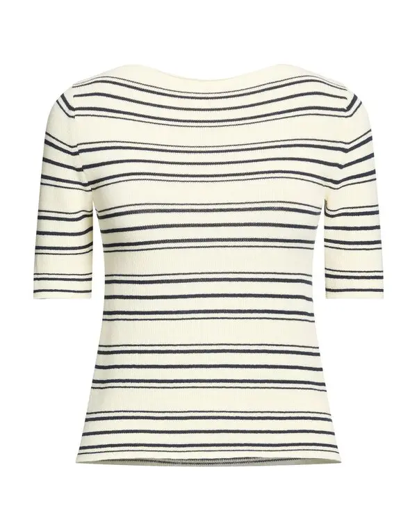 Max & Co. Sweater Size Cotton, Polyamide - White