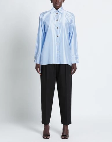 FERRAGAMO Shirt Sky Size Silk, Polyester