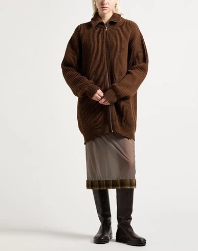 MAISON MARGIELA Wool Blend Zip-up Cardigan
