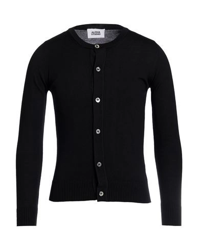 Alpha Studio Merino Wool Cardigan - Black