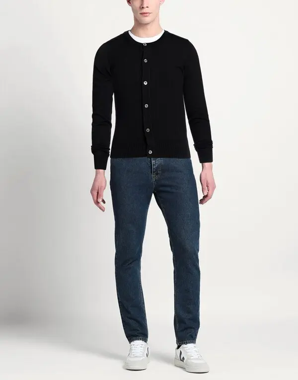 Alpha Studio Merino Wool Cardigan - Black