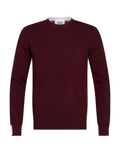 Alpha Studio Sweater Burgundy Size Geelong Wool