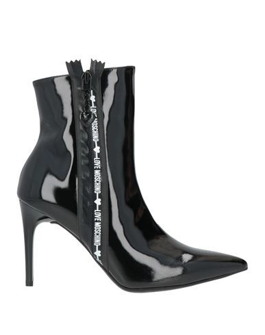 Moschino Ankle Boots Size Textile Fibers - Black