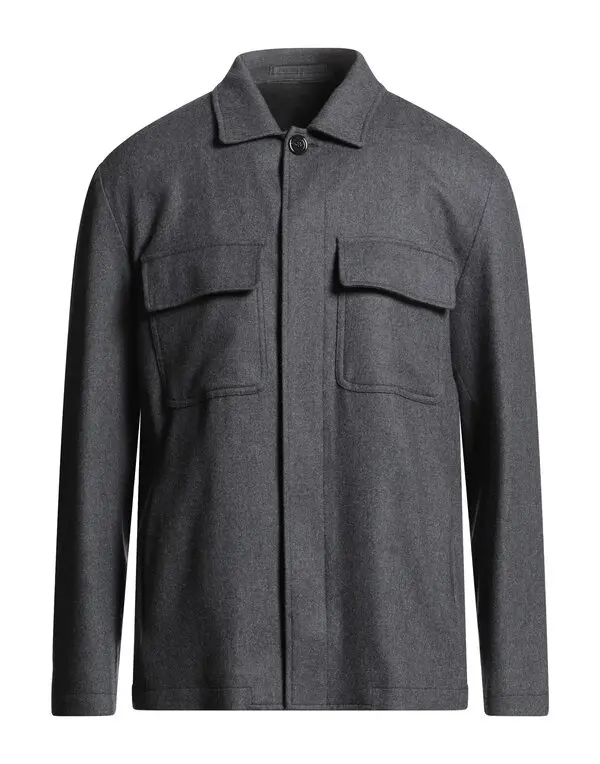 LARDINI Shirt Midnight Size Wool, Cashmere
