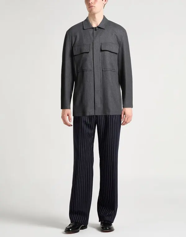 LARDINI Shirt Midnight Size Wool, Cashmere