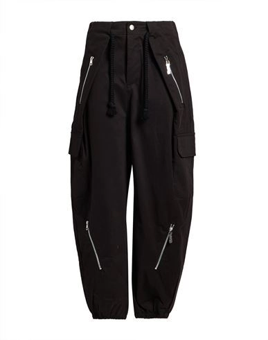 DISCLAIMER Pants Ivory Size Cotton, Elastane - Black