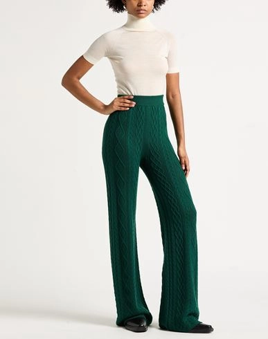 BABYLON Wool Cable-knit Bootcut Pants