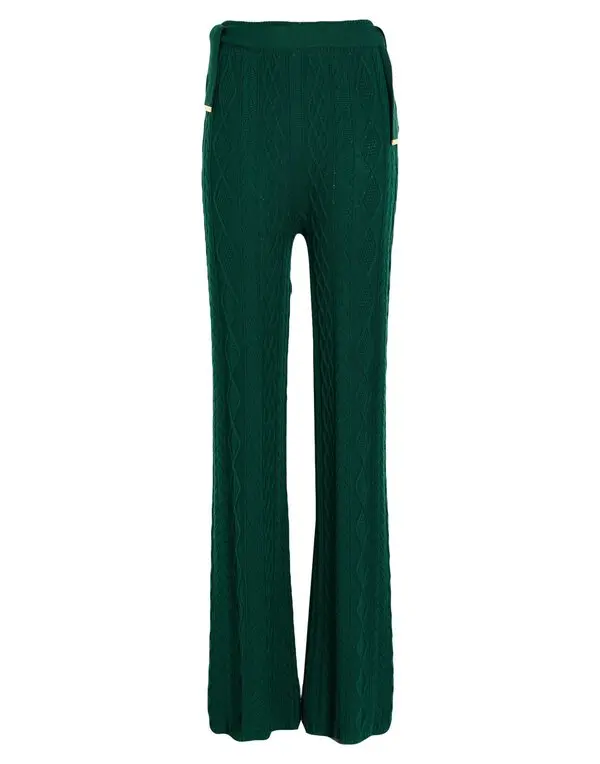 BABYLON Wool Cable-knit Bootcut Pants