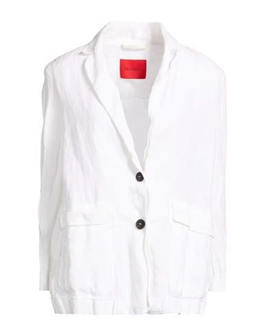 Max & Co. Blazer Sand Size Linen - White